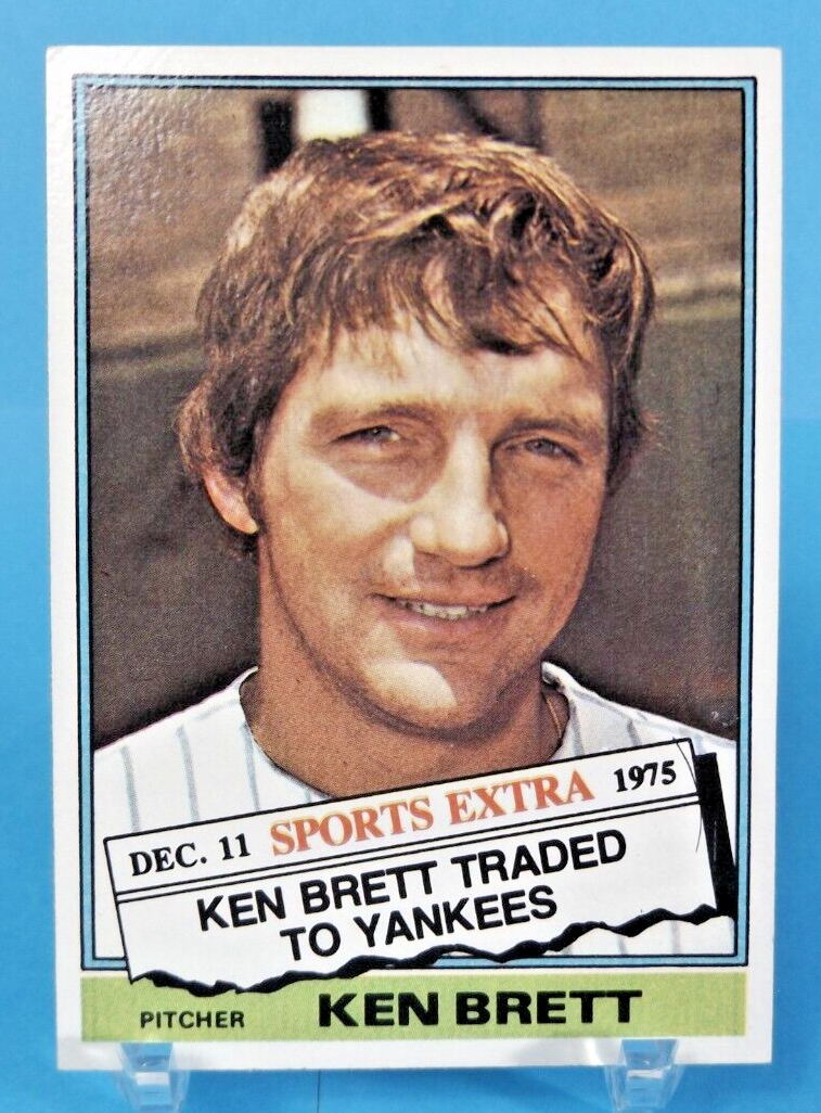 1976 Topps #401T - Ken Brett - New York Yankees - Excellent | eBay
