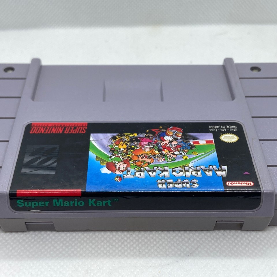 Super Nintendo SNES Cartridge: Super Mario Kart Great Sticker ...