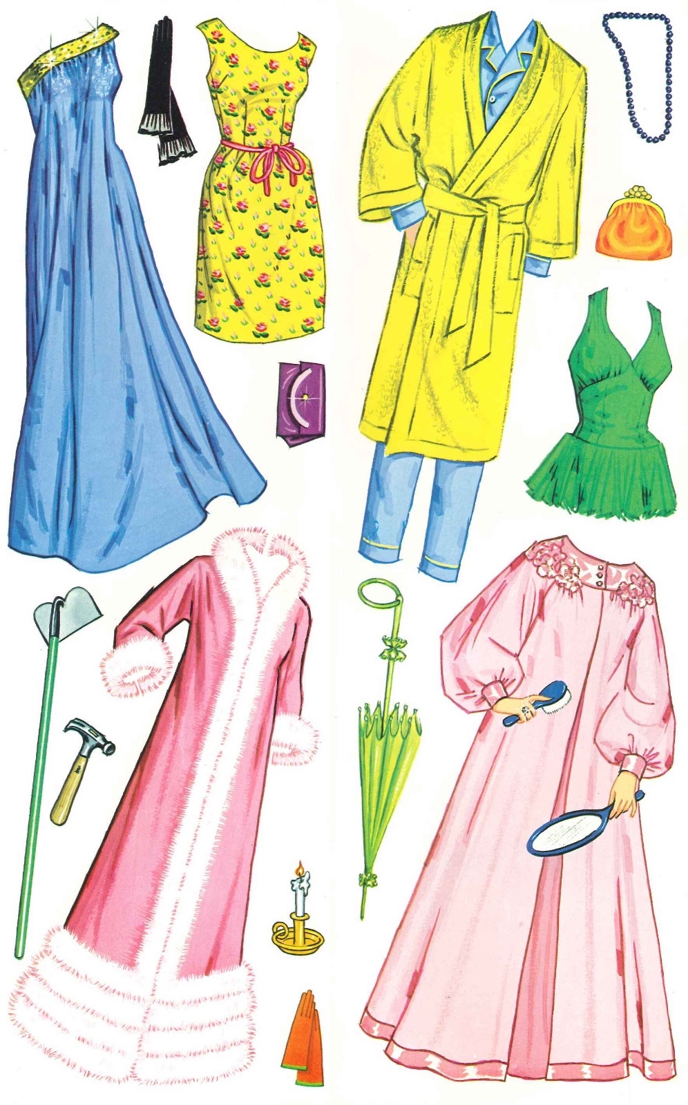 VINTAGE UNCUT 1968 GREEN ACRES PAPER DOLL ~ORG SZ~LASER REPRODUCTION NO ...