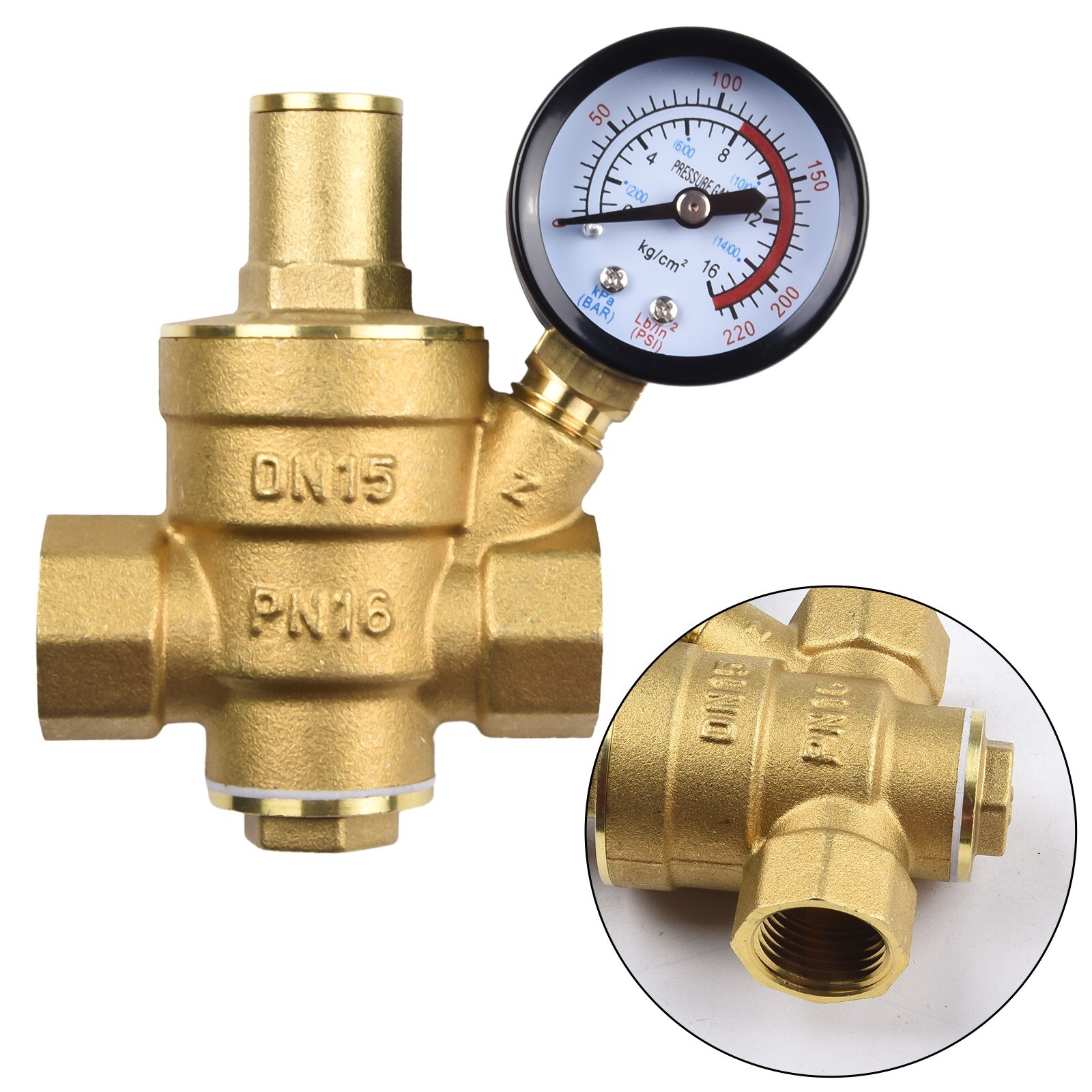 High Performance Brass Water Pressure Regulator with Adjustable ...