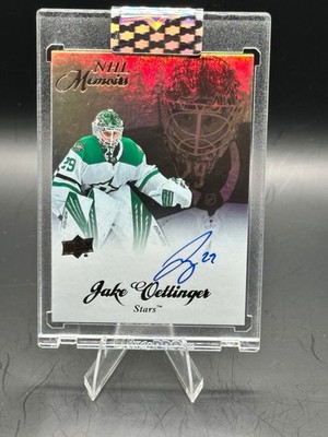 2020-21 Clear Cut Hockey Jake Oettinger Autograph Dallas Stars NHL ...
