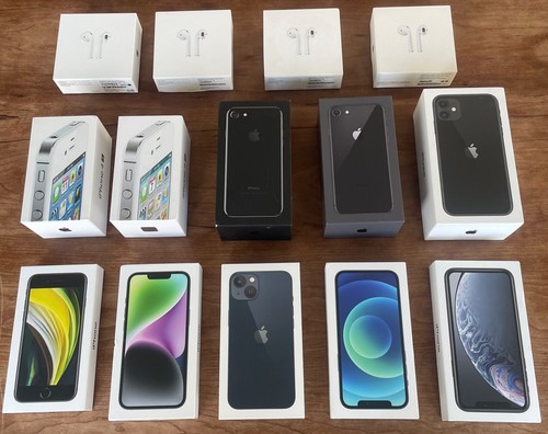 iphone empty boxes x 10. iPhones 14; 13; 12; XR; SE; 11; 8;7; 4S x 2 ...