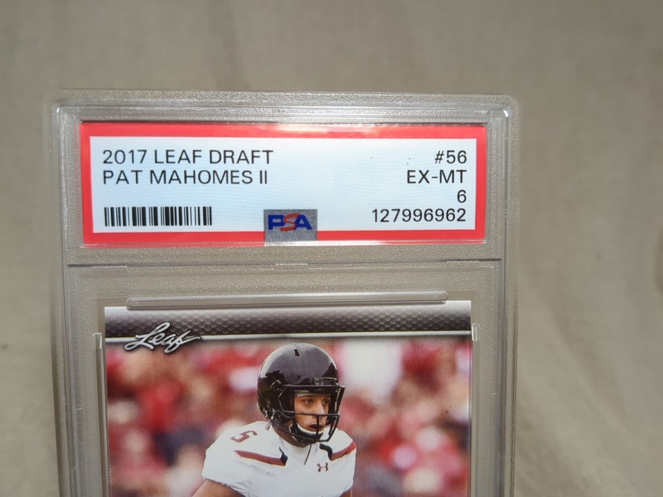 2017 LEAF DRAFT #56 PATRICK MAHOMES II ROOKIE RC PSA 6 | eBay
