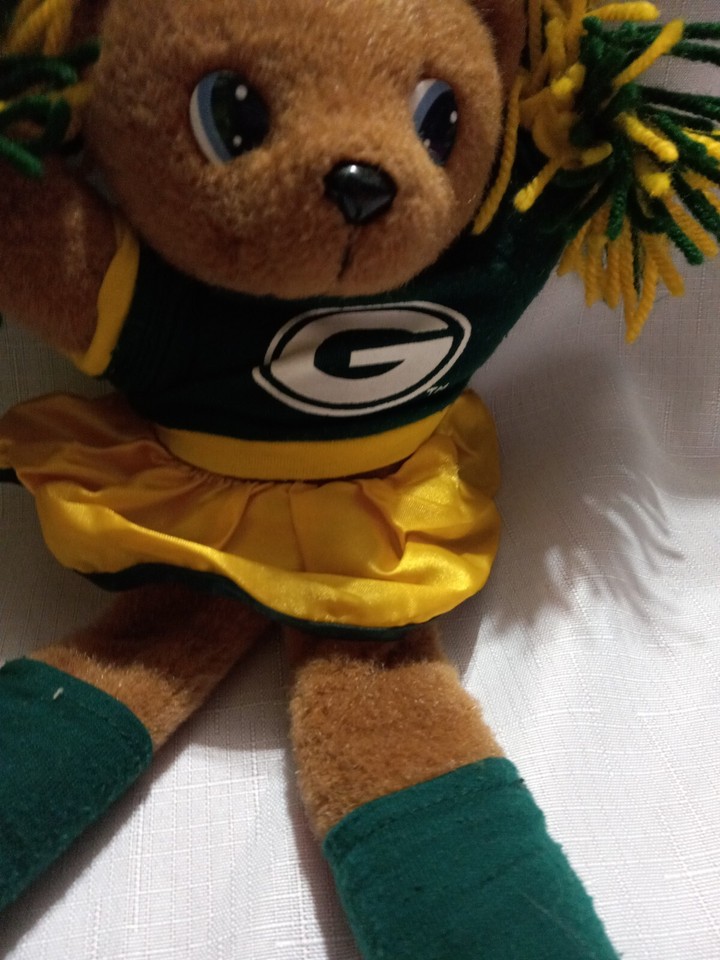 GREEN BAY PACKER CHEERLEADER DOLL PLUSH STUFFED TOY DOLL | eBay