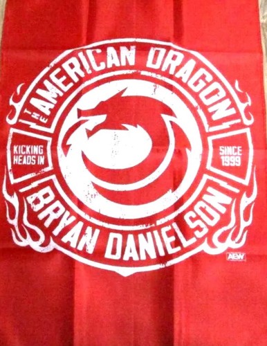 Bryan Danielson Flag + Patch All Elite Crate American Dragon 24x36 Set ...