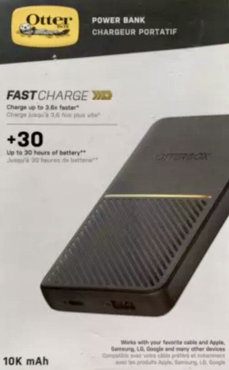 OTTERBOX - Power Bank Fast Charge + Up To 30 Hours Of Battery - 10K mAh ...
