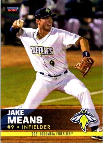 2021 Choice Columbia Fireflies - #08 Jake Means (RC) for sale online | eBay