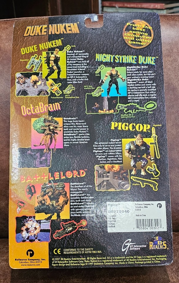 Duke Nukem Vintage Action Figure, "Pig Cop" From 1997! Collectable | eBay