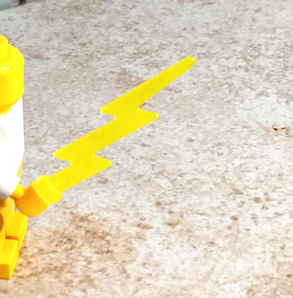 LEGO Energy Bolt YELLOW Light Wand Ninjago Power Bar Lightning Flame ...