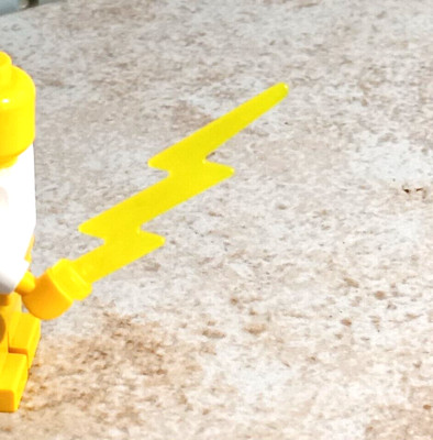 LEGO Energy Bolt YELLOW Light Wand Ninjago Power Bar Lightning Flame ...