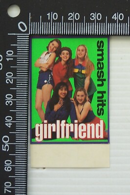 VINTAGE 1993 GIRLFRIEND SMASH HITS MAGAZINE GIRL BAND FAN PROMO STICKER ...