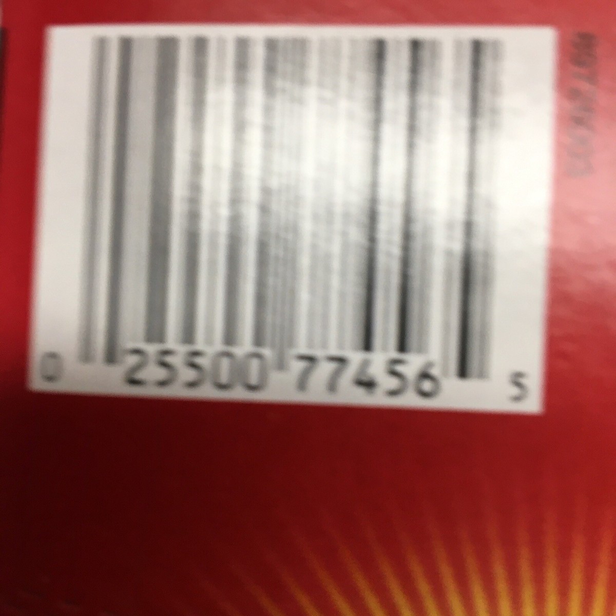Folgers Coffee Barcode