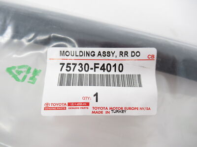 Genuine OEM Toyota 75730-F4010 Passenger RH Rear Door Belt Molding 2018 ...
