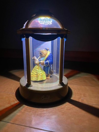 Tokyo Disney Resort Beauty and the Beast Glowing Lantern Music Box Toy ...
