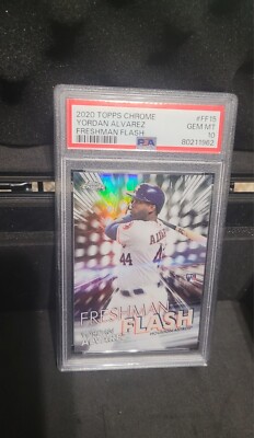 2020 Topps Chrome Freshman Flash Yordan Alvarez #FF15 PSA 10 - Houston ...
