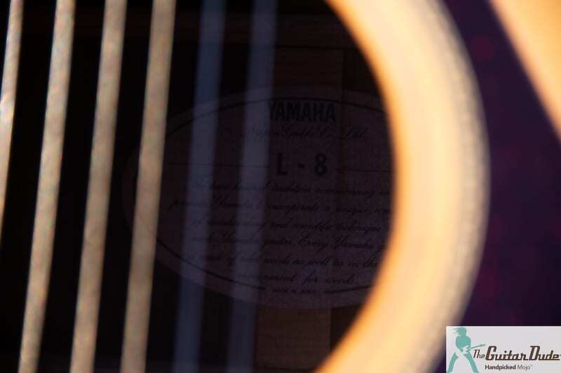 1977 Yamaha L-8 Dreadnought Acoustic Luxury SeriesPro Set Up w Perfect ...