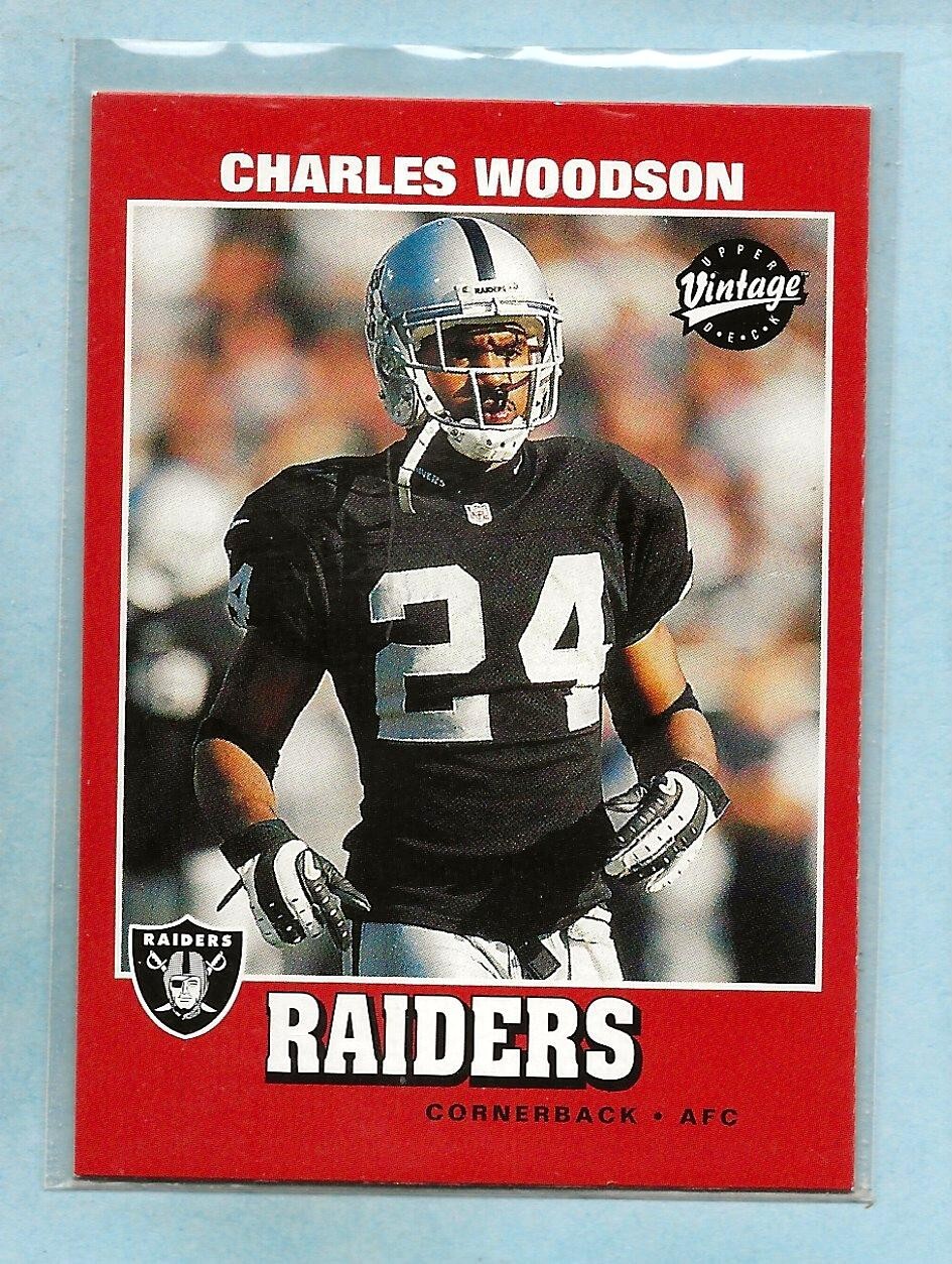 CHARLES WOODSON - 2001 Upper Deck Vintage- #126 - Raiders - Comb ...