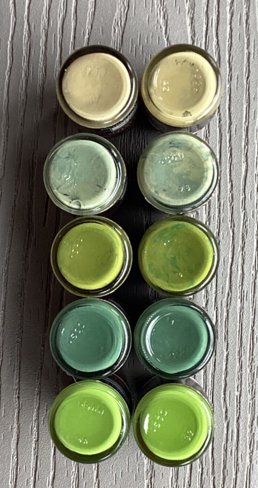 10 BOTTLES TESTORS MODEL MASTER ENAMEL PAINTS 2 EACH OF 5 COLOURS 14ML ...