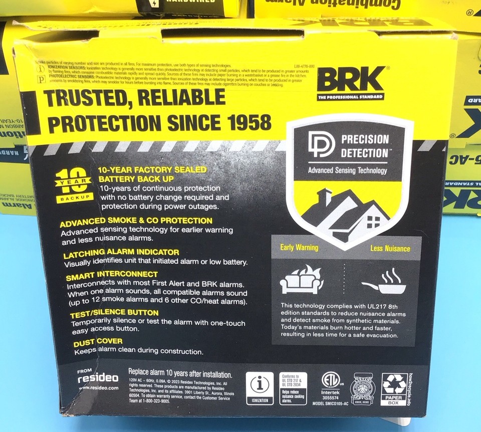 New Model SMICO105-AC Smoke & Carbon Monoxide Alarm First Alert SC9120B ...