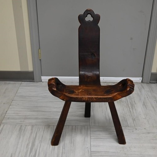 Antique Spanish Birthing Chair Fork Art Brutalist Stool Primitive ...