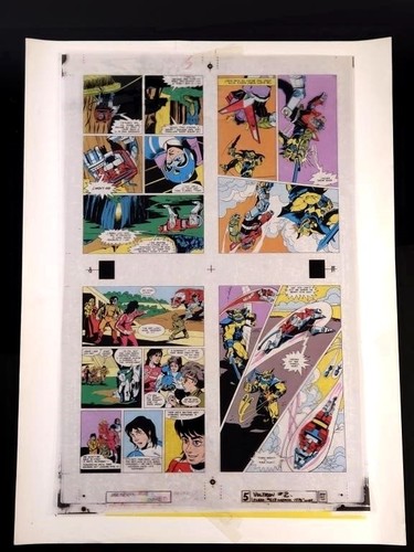 ORIGINAL VOLTRON Comic Proof Sheet – 4 Page Production Color Art #2 ...