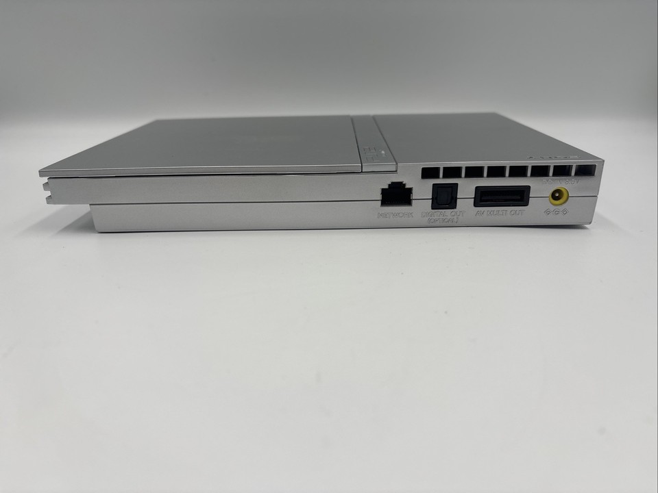 Sony PlayStation 2 Slim Silver Console - Powers On - Does Not Read ...