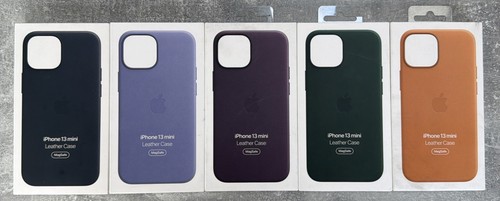 OFFICIAL GENUINE APPLE IPHONE 13 MINI 5.4” LEATHER MAGSAFE CASE COVER ...