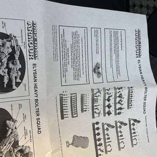 Forgeworld OOP Elysian Drop Troops Heavy Bolter Squad New In Bag | eBay