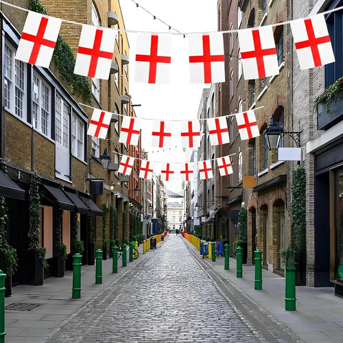4M England Flag Bunting Banner | 11 St George Flags | Perfect for ...