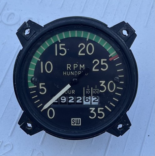 Stewart Warner 353L Propeller RPM Aircraft Gauge Airplane Cockpit | eBay