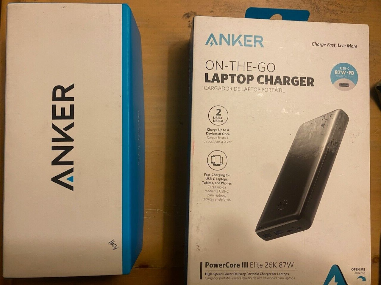 Lot of 2 ANKER Core Power Banks Phone Laptops Tablets | eBay