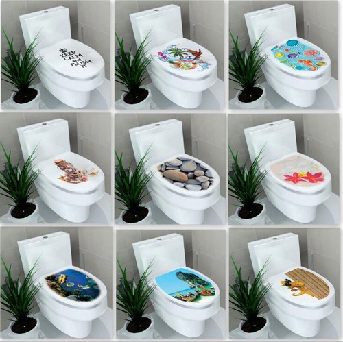 toilet cover sticker closestool cover sticker Toilet Lid Washroom ...