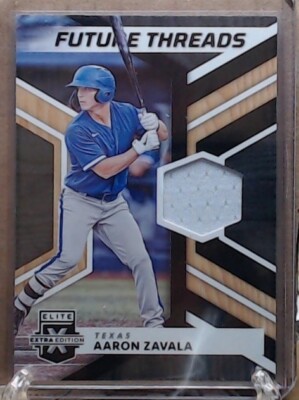 2022 Panini EEE Future Threads Aaron Zavala Texas Rangers 100Pt Card FT ...