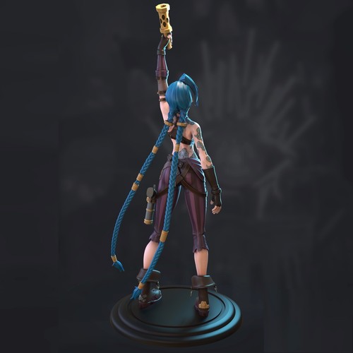 1/24 Scale Jinx Unassembled Unpainted 3D Printed Resin Model Kit Toy Gk ...