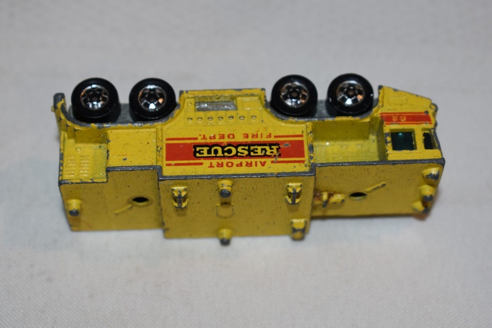 Hot Wheels 1979 Yellow Rescue Airport Fire Dept. Made in Hong Kong | eBay