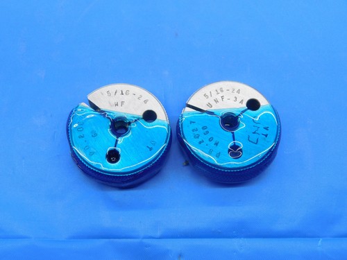 5/16 24 UNF 3A VERMONT THREAD RING GAGES .3125 GO NO GO P.D.'S = .2854 ...