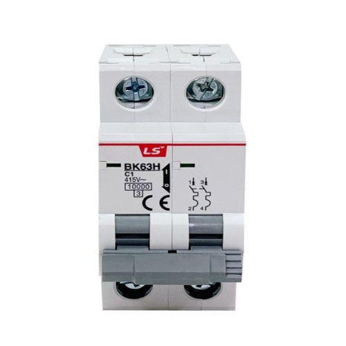 LS Electric BK63H 2P 63AF Miniature Circuit Breaker MCB 10KA 240 / 415V ...