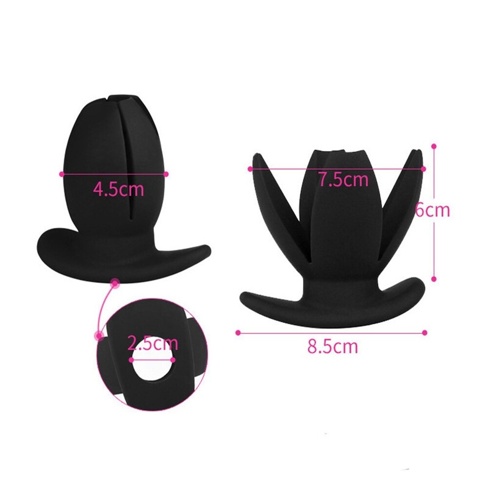 Sex Hollow Flower Shaped Anal Vagina Dilator Expanding Flared Plug Silicone USA | eBay