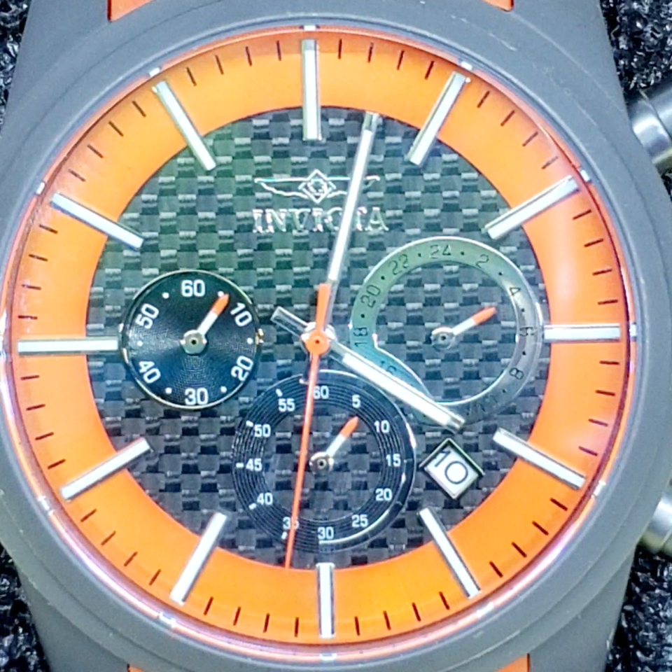 Invicta Grey Orange Men's Watch Model 20484 TI-22 Titanium 45mm Dive ...