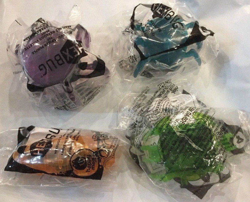 Birthday Party Favor MCDONALD'S HEX BUG SET OF 4 Toys Windup & Pullback ...