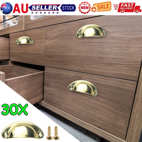 Vintage Shell Cup Pull Door Drawer Handle Drawer Kitchen Cabinet ...