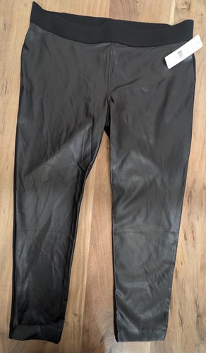 Lauren Ralph Lauren Pants Size 20W Black Faux Leather Legging $135 ...