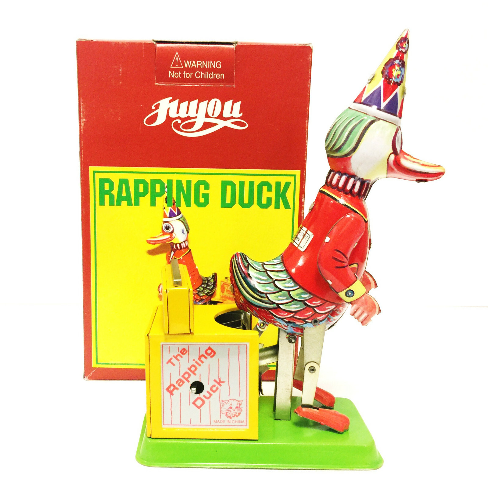 BRAND NEW JUYOU RAPPING DUCK JMT 56 WIND UP TIN TOY MINT | eBay