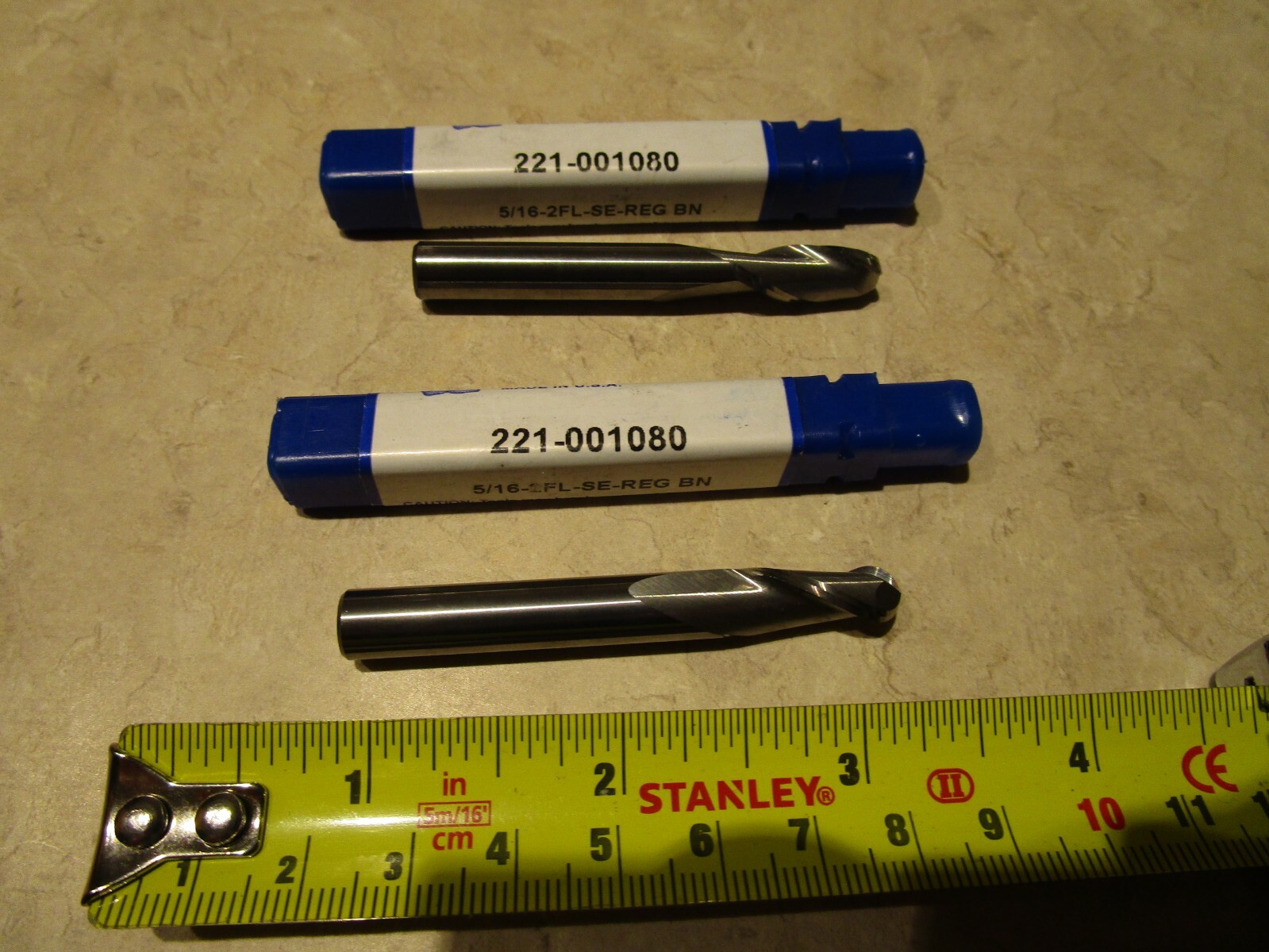 LOT OF 2 Mill Monster USA 5/16" 2FL-SE-REG-BN Solid Carbide End Mill ...