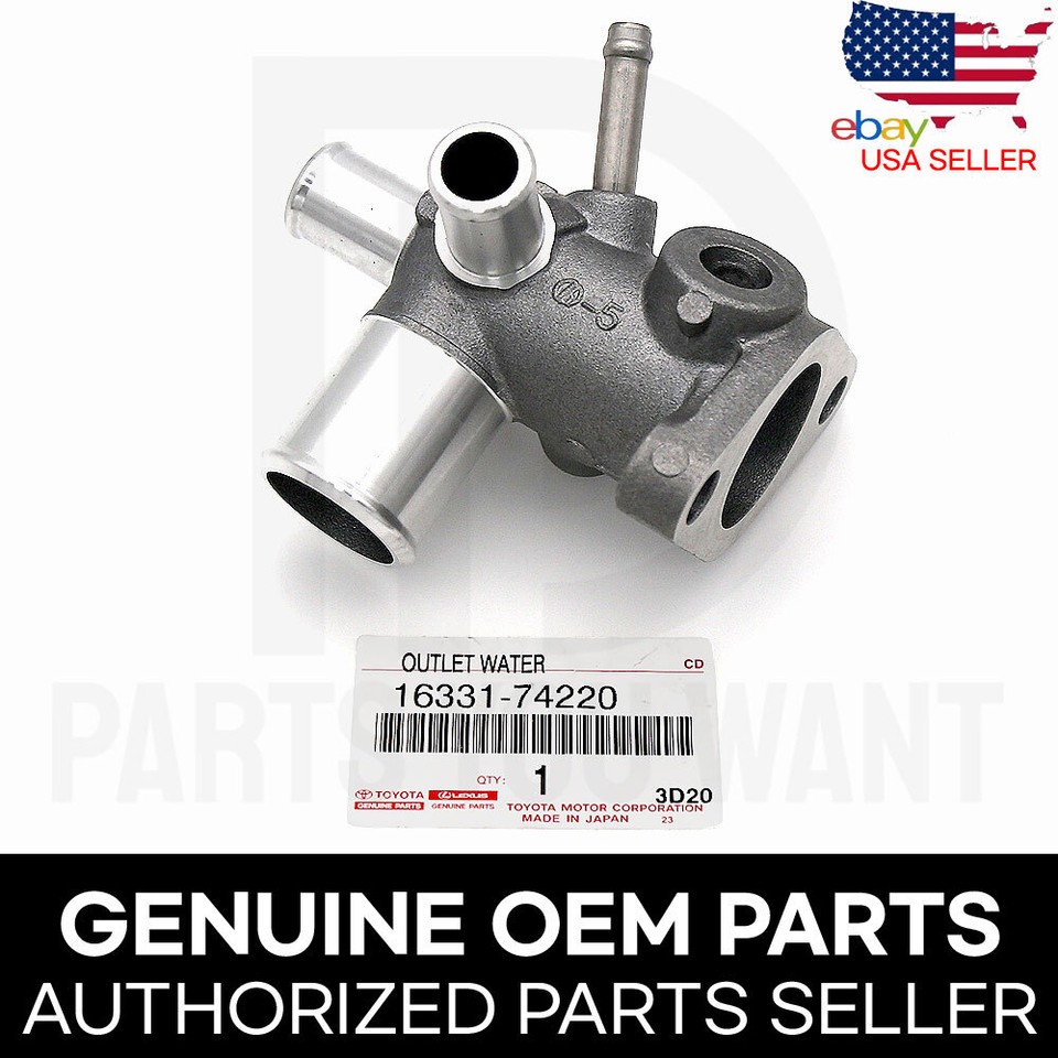 GENUINE Toyota OEM Engine Thermostat Coolant Housing Water Outlet 16331 ...