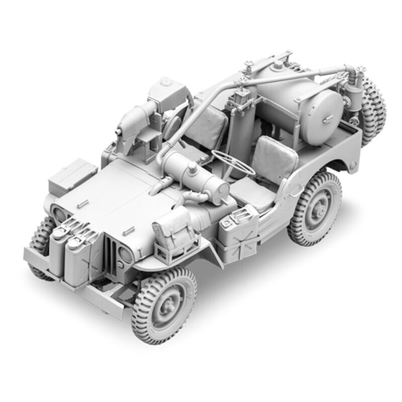 1/16 U.S Army WW II Willys Jeep Car WASP Flamethrower Assembly Kit | eBay