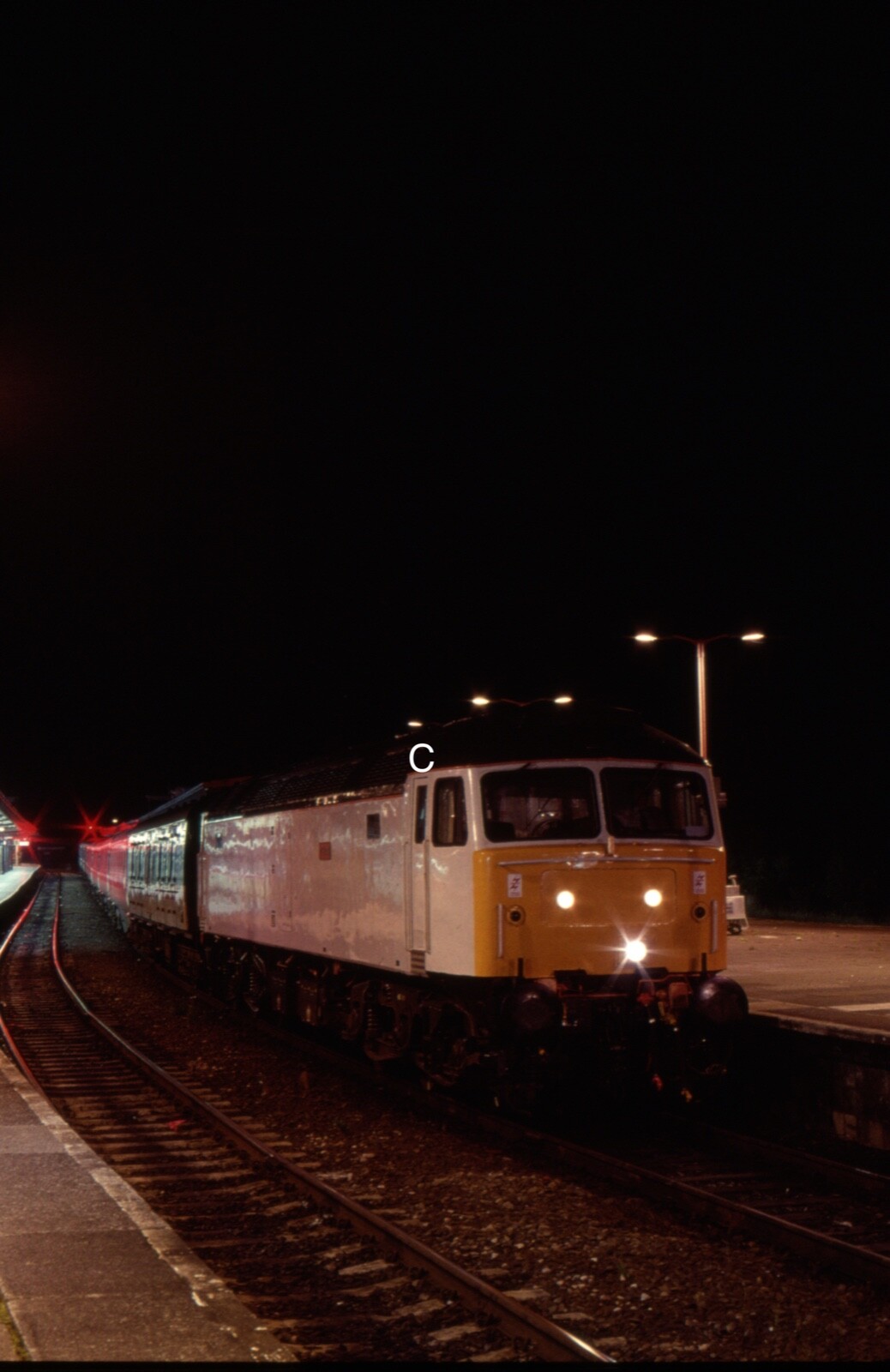 35MM SLIDE BRITISH RAILWAY BR CLASS 57 - 57308 AT PLYMOUTH 08/08/1996 ...