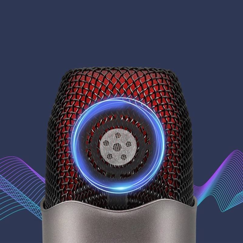 Microphone Headphone USB Plug Wired Streaming Mic Game Vocal Record ...