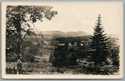 ROWE MA BIRDSEYE VIEW ANTIQUE REAL PHOTO POSTCARD RPPC | eBay