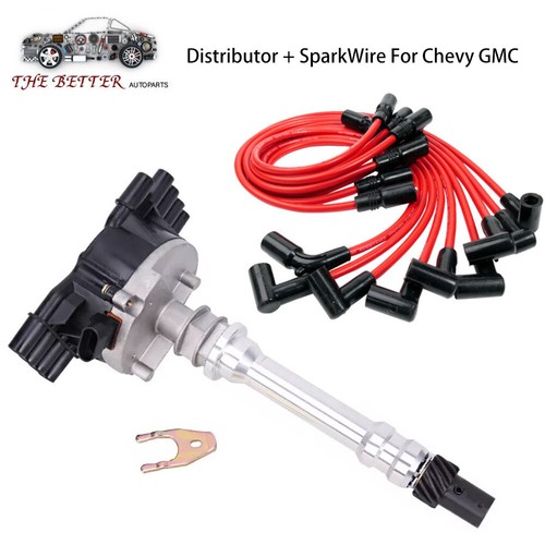 Distributor & Spark Plugs & Wires for 96-02 GMC Cadillac Chevy 5.7L ...